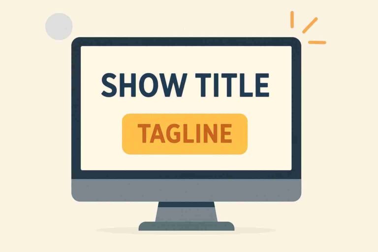 How to Create a One-Page TV Show Pitch Deck That Stands Out